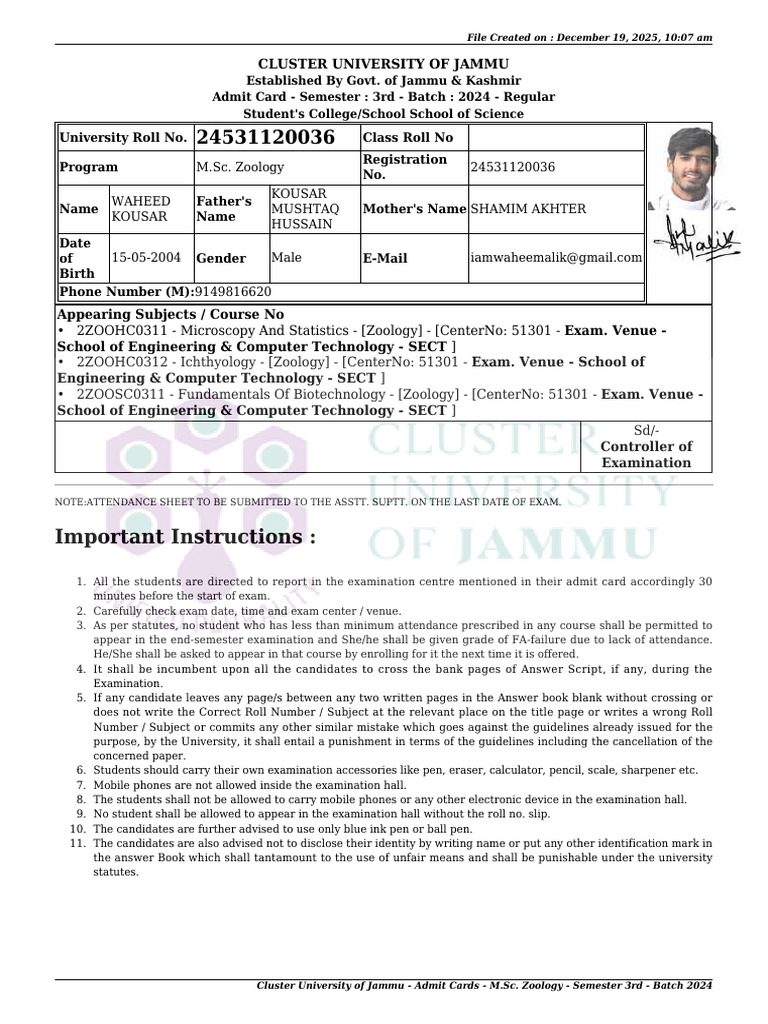 247_TEMP_Admit_Cards_7b204d61bc2a58b0203c3a8cb7c400b6_3rd_Batch_2024 | PDF