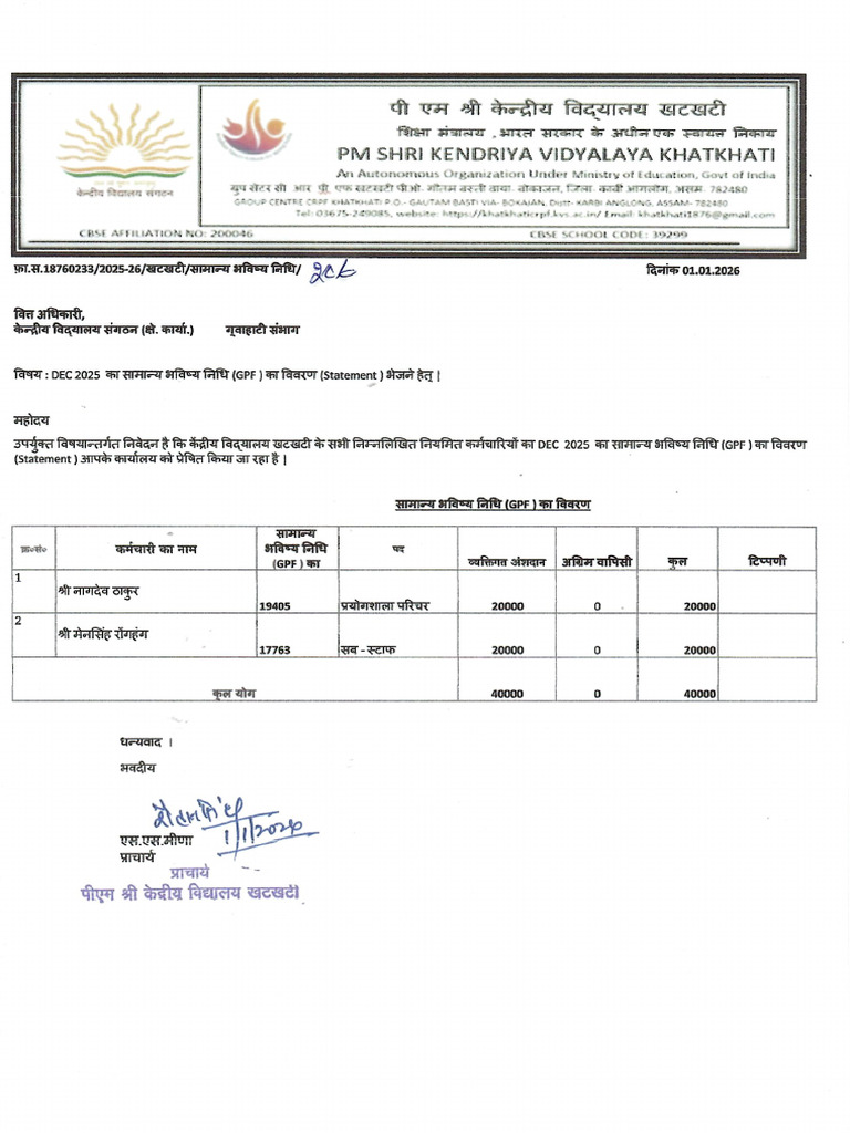 Monthly Statement Dec 2025 | PDF