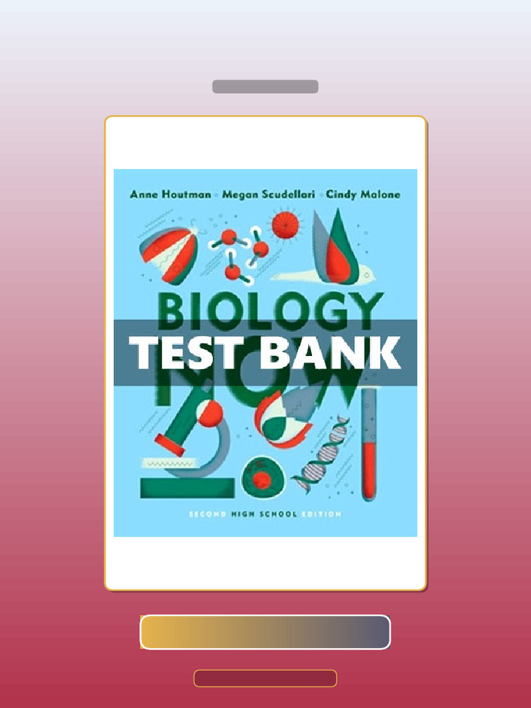 Test Bank for Biology Now 2 Ed Houtman | PDF | Multiple Choice