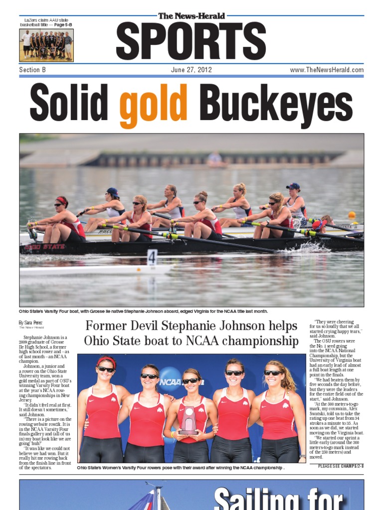 News-Herald Sports Front Page 6-27 | PDF | Rowing (Sport) | Ohio State ...