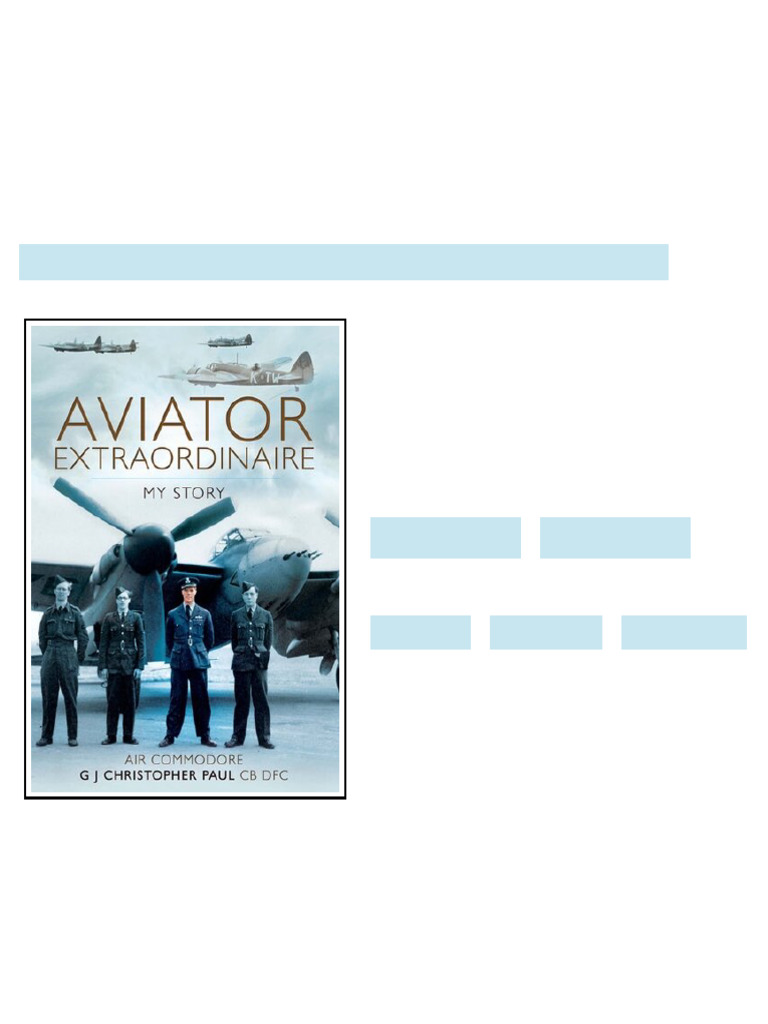 Aviator Extraordinaire G J Christopher Paul ebook ready to open 2026 | PDF