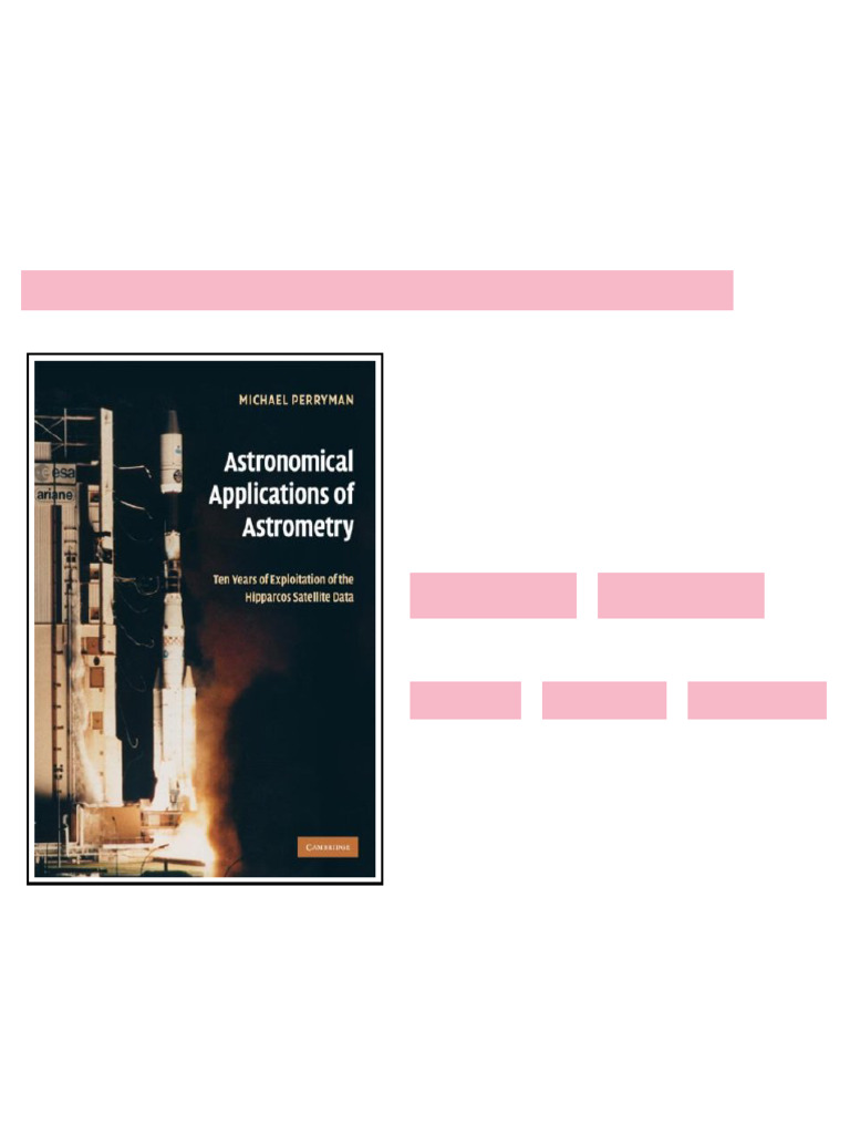 (Ebook) Astronomical Applications of Astrometry by Michael Perryman ...