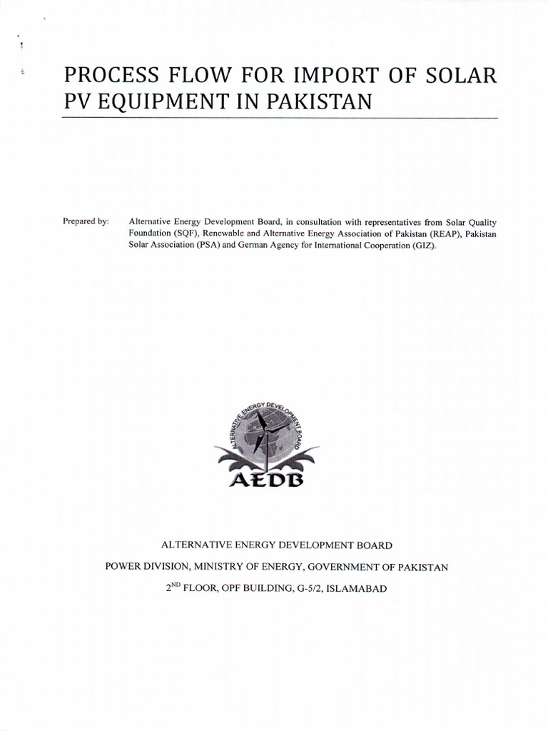 Import Process for Solar PV Equipment in Pakistan | PDF | Photovoltaic ...