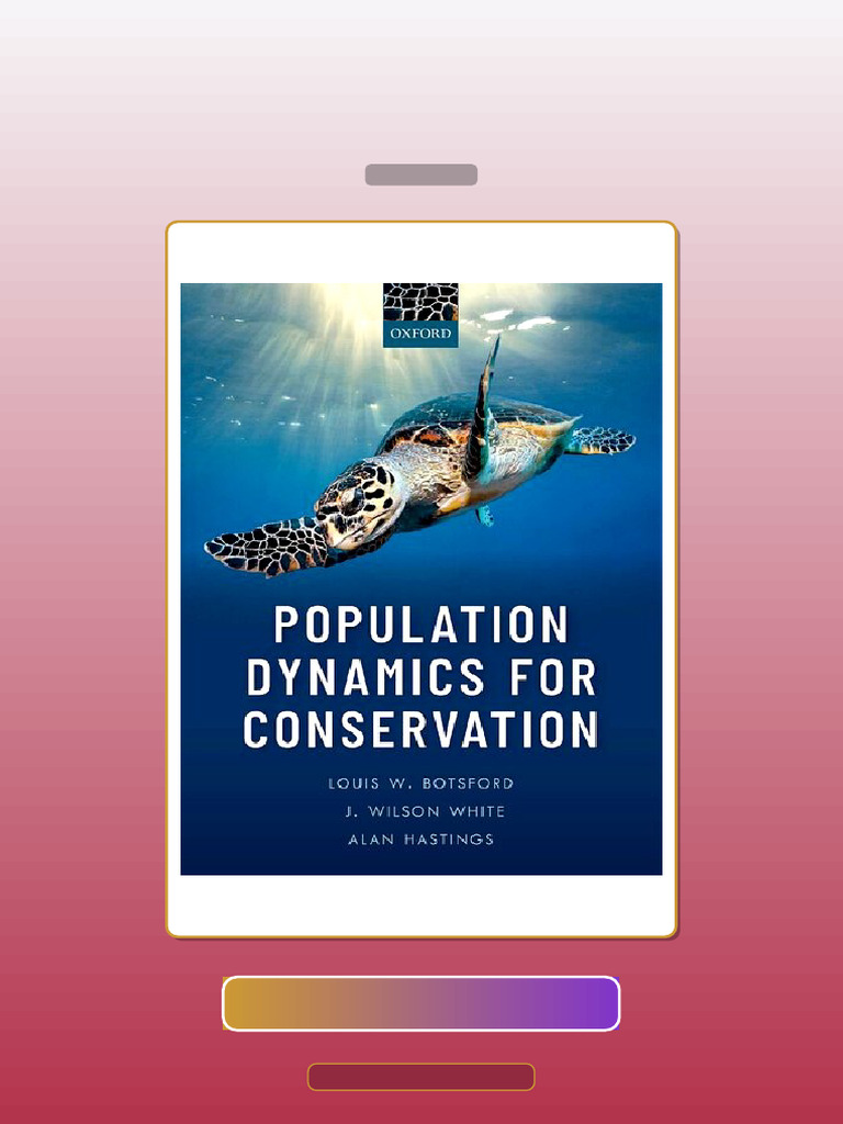 Test Bank for Population Dynamics for Conservation Louis Wilson Alan ...