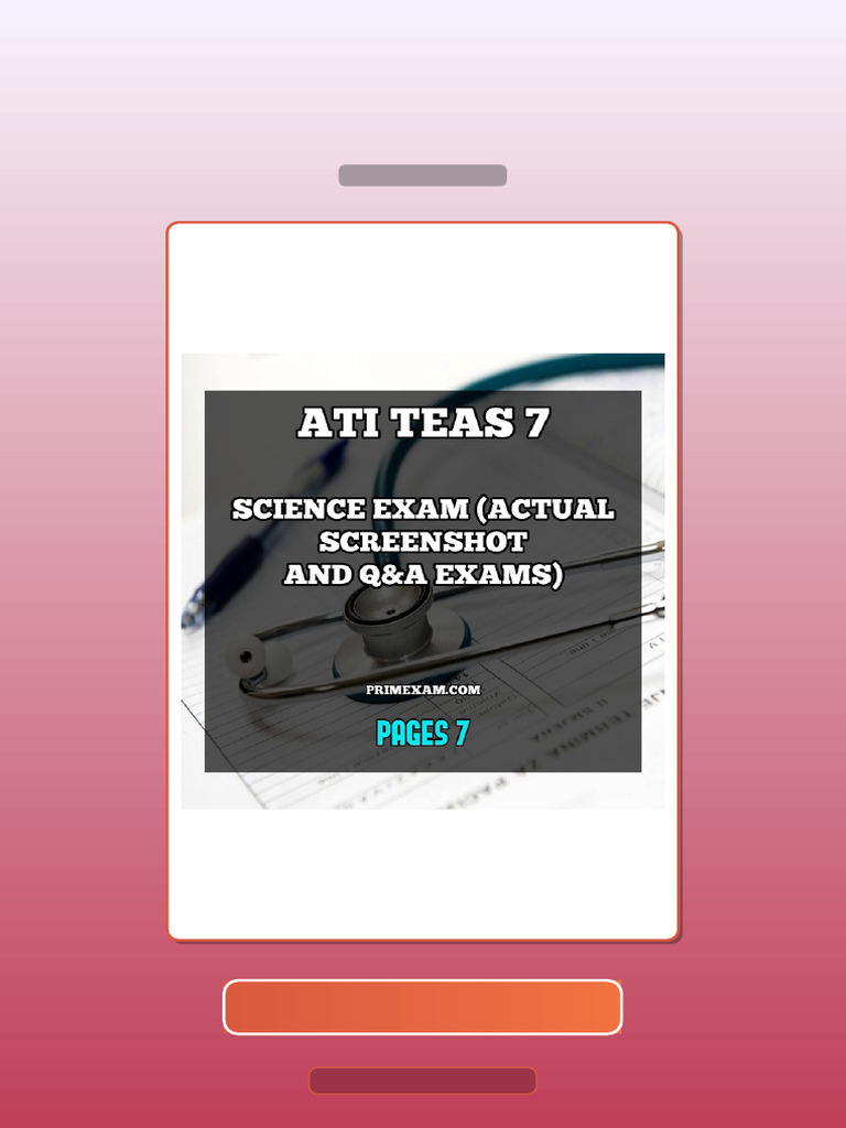 Test Bank for Ati Teas 7 Science Exam Actual Screenshot and Qa Exams ...