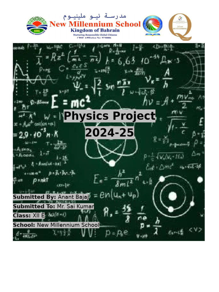 Physics Project 2 1 | PDF | Electricity | Quantity