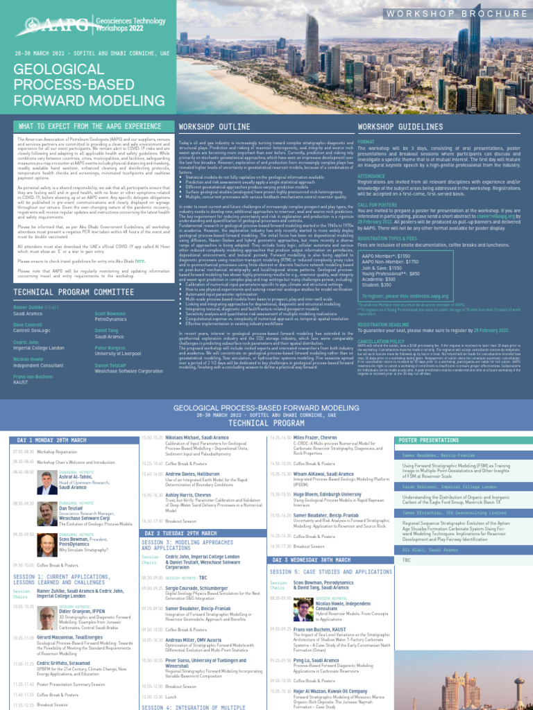 AAPG Workshop: Geological Modeling Safety | PDF | Stratigraphy ...