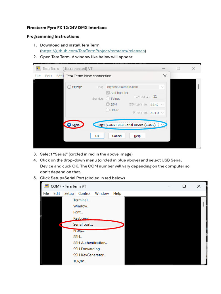 Firestorm Pyro FX DMX Setup Guide | PDF