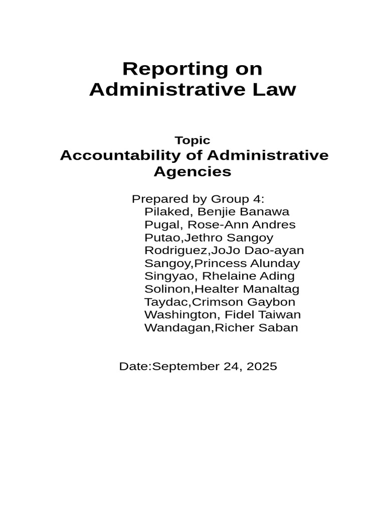 Accountability in Philippine Agencies | PDF | Accountability | Corruption