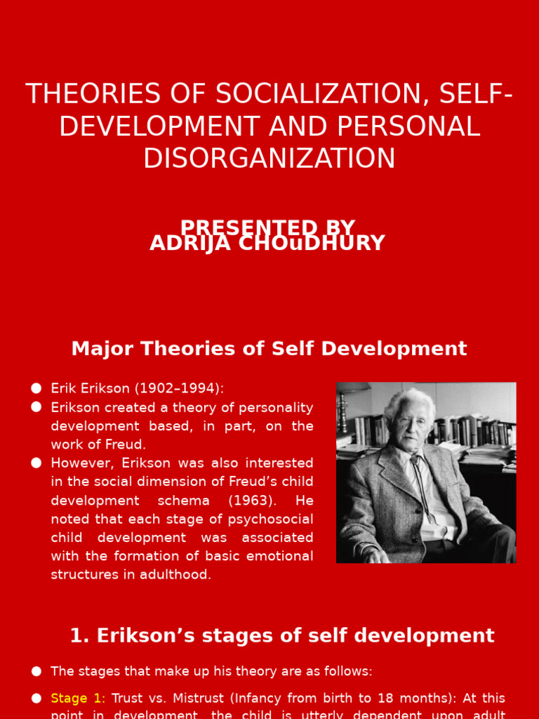 Theories of Socialization, Self-Development and Personal Disorganization | PDF