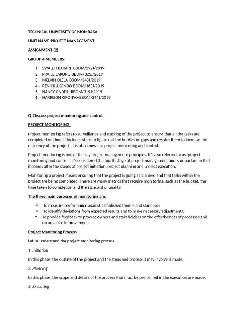 Group 4 Project Management | PDF | Project Management | Risk