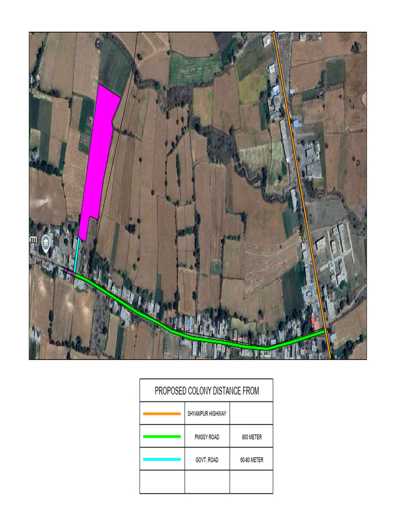 Proposed Colony Road Distances | PDF