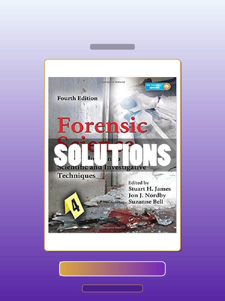 Test Bank for Forensic Science an Introduction to Scientific and ...