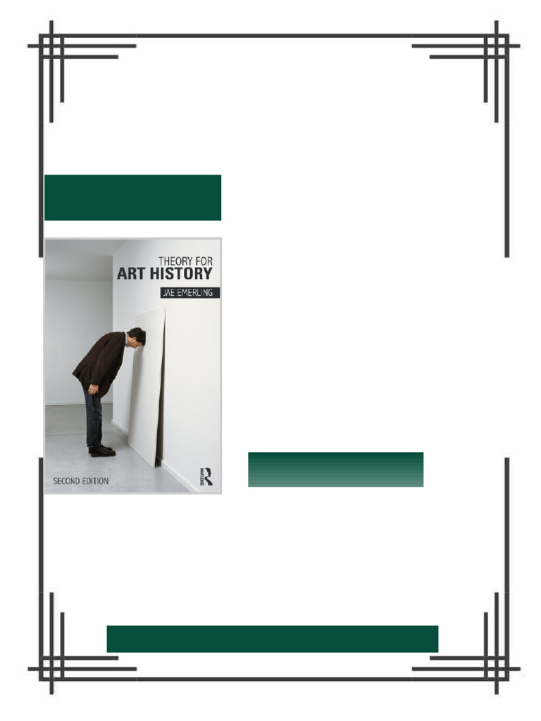 Theory for Art History Adapted from Theory for Religious Studies by ...