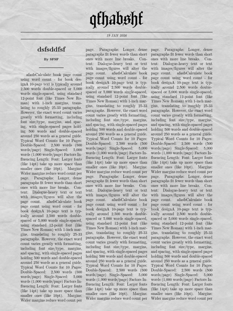 Newspaper (1) | PDF | Paragraph | Book Design