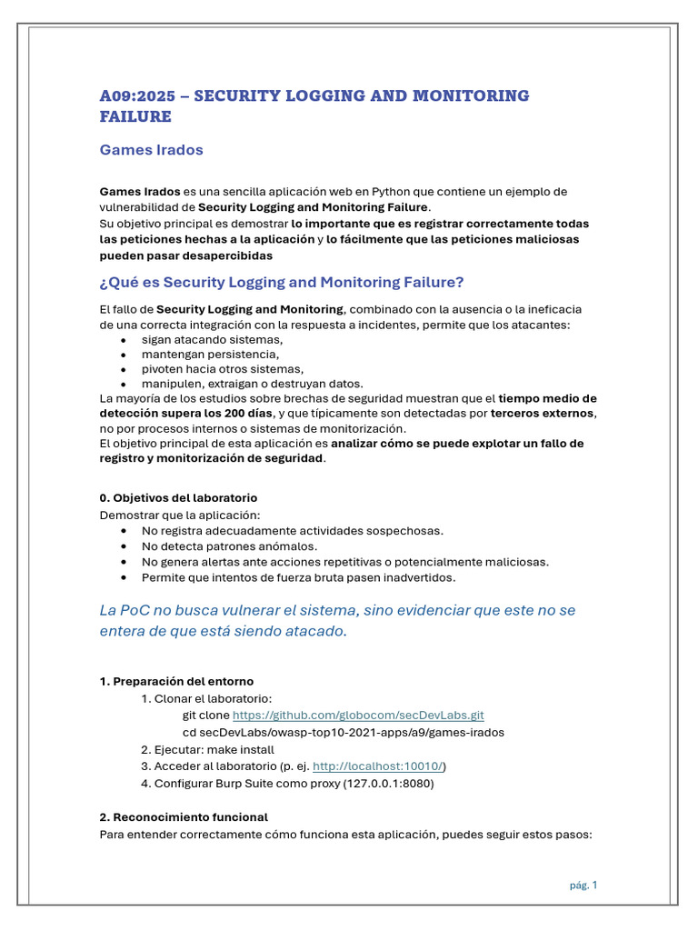 Vulnerabilidad en Logging de Seguridad | PDF | Contraseña | Guerra ...