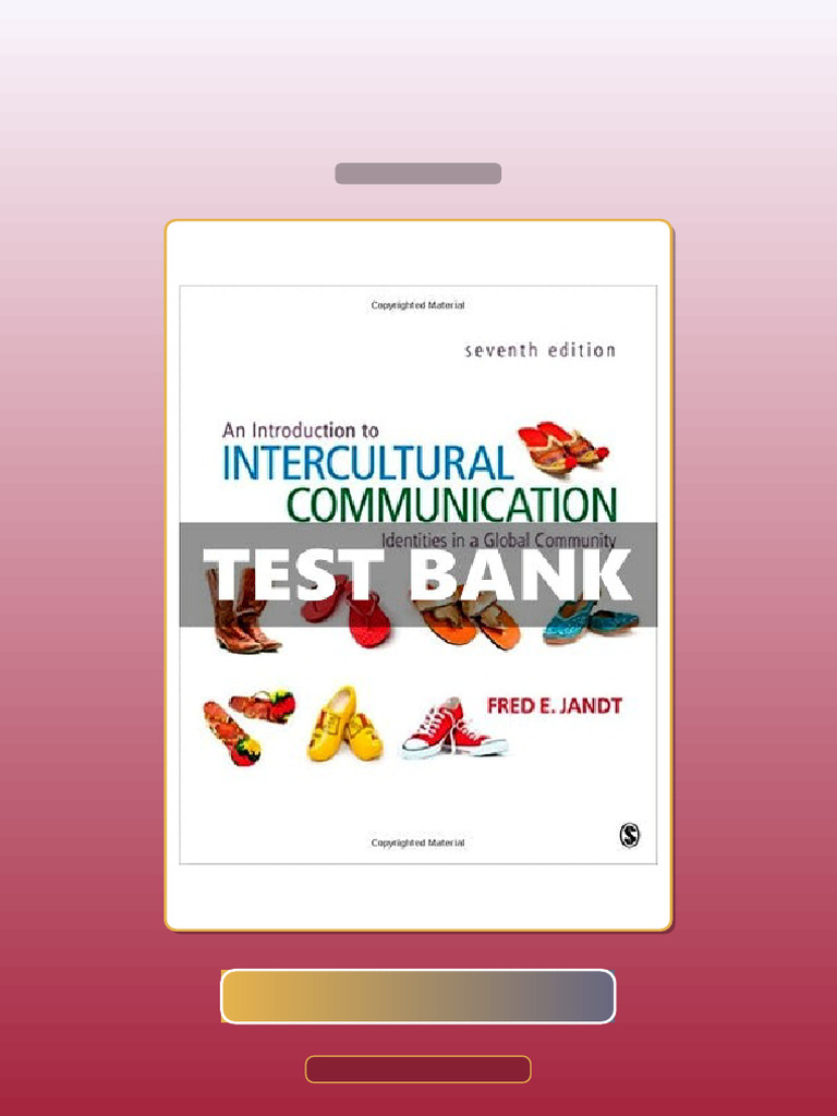 Test Bank for an Introduction to Intercultural Communication 7th ...