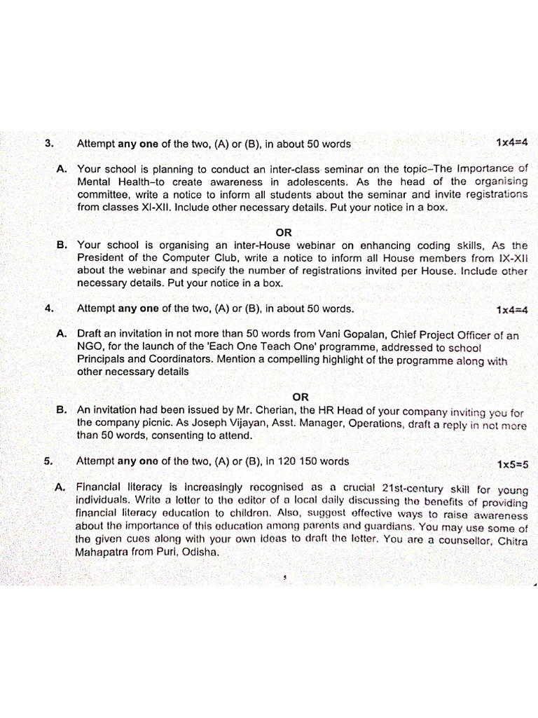 English ( Core) Home Assignment | PDF