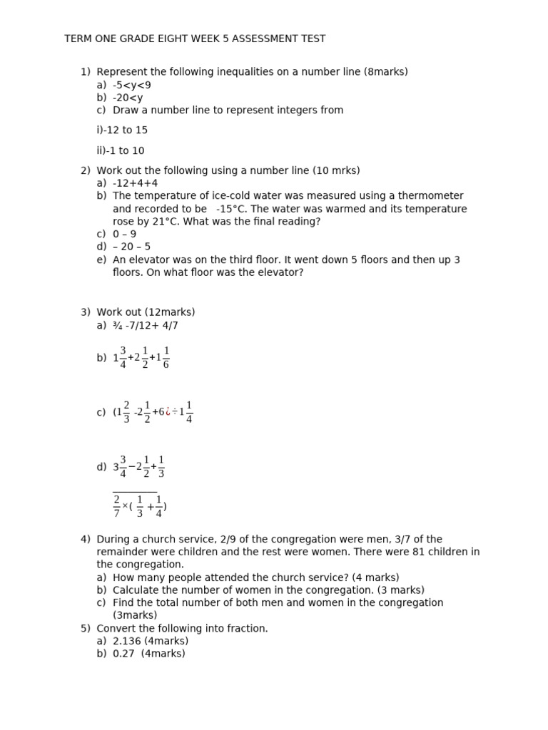 Grade 8 Maths | PDF