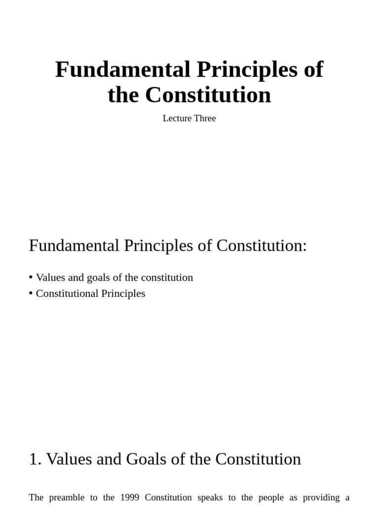 (Wk 3)Fundamental Principles of Constitution-1 | PDF