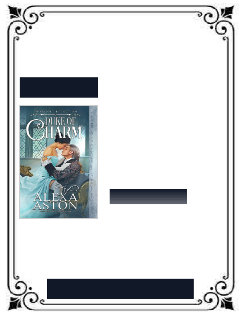 Duke of Charm Dukes of Distinction Book 2 1st Edition Alexa Aston ...
