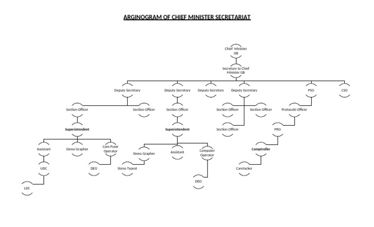 Chief Minister Secretariat Org Chart | PDF