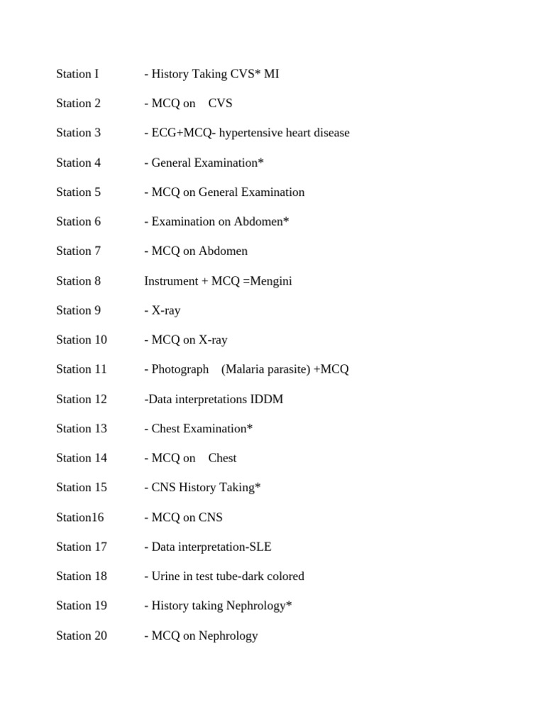 Osce Med June 2002 Another | PDF | Myocardial Infarction | Clinical ...