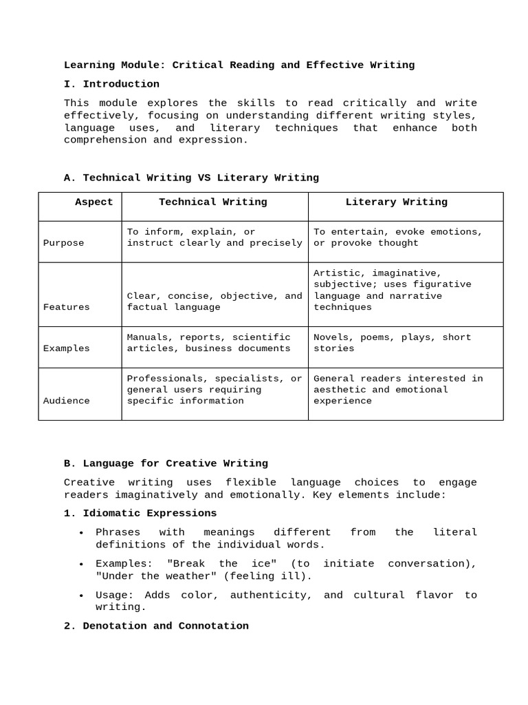 CREATIVE-WRITING-1 | PDF | Semantics | Reading Comprehension