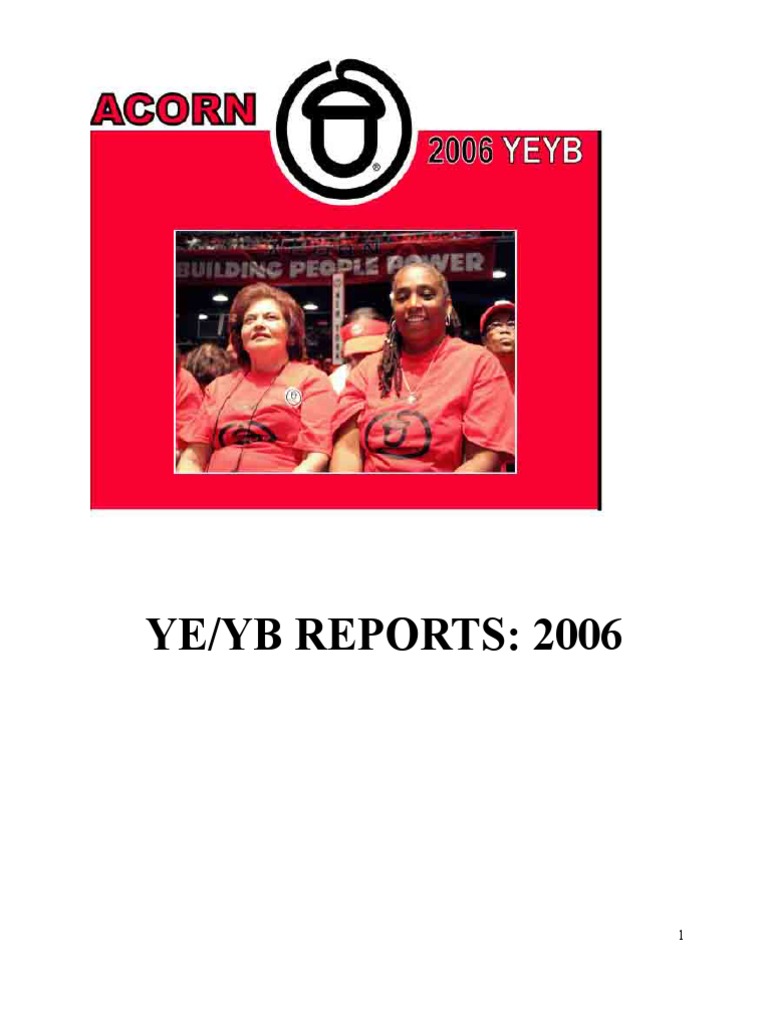 ACORN Year End - Year Begin 2006 Report | PDF | Association Of ...