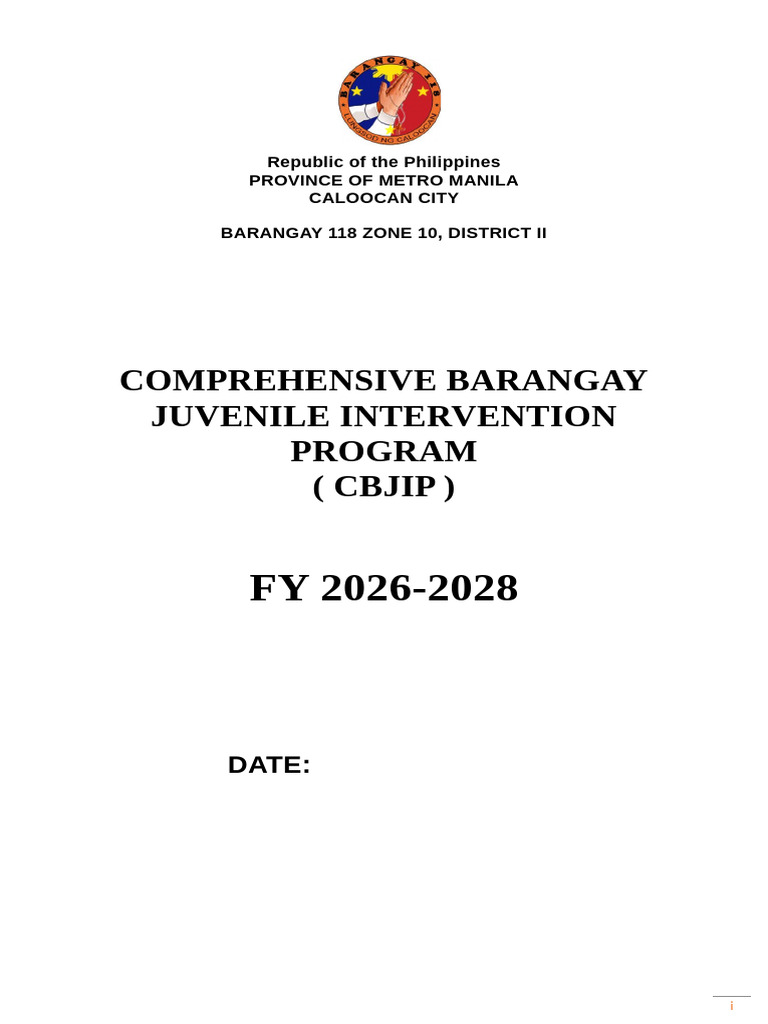 Caloocan City Juvenile Intervention Plan | PDF | Child Abuse | Child ...