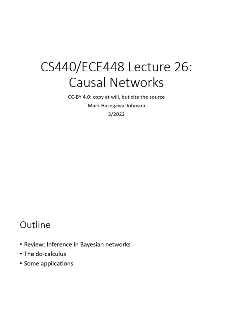 Causual Networks | PDF | Bayesian Network | Causality