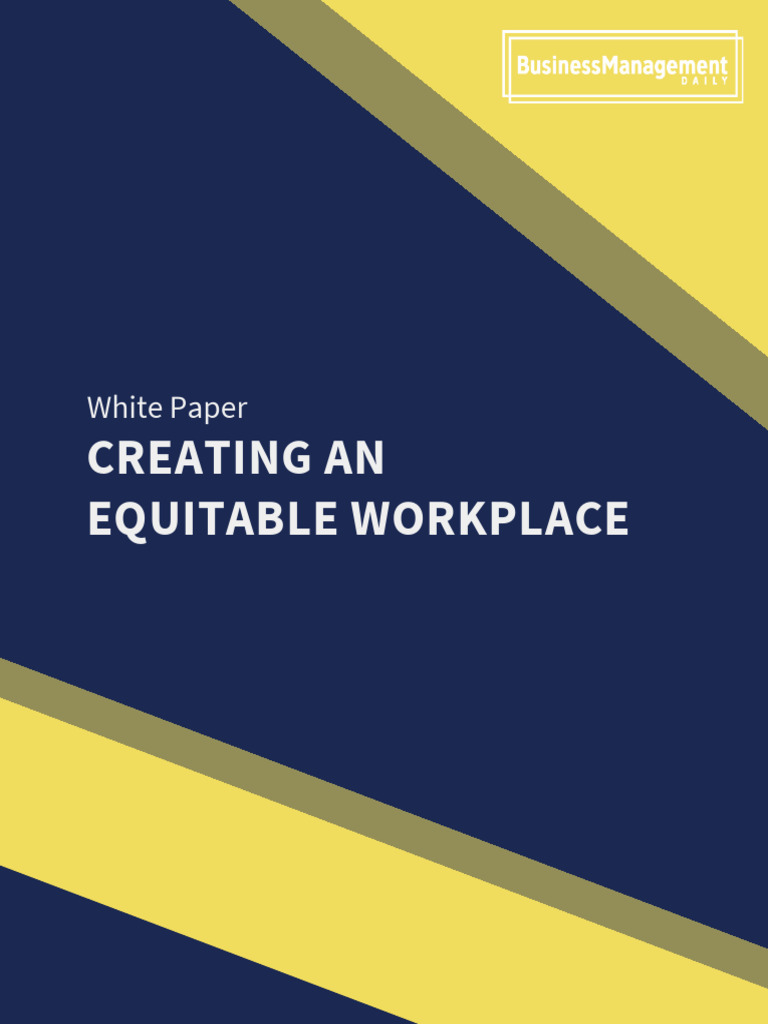 Building an Equitable Workplace Guide | PDF | Diversity (Business ...