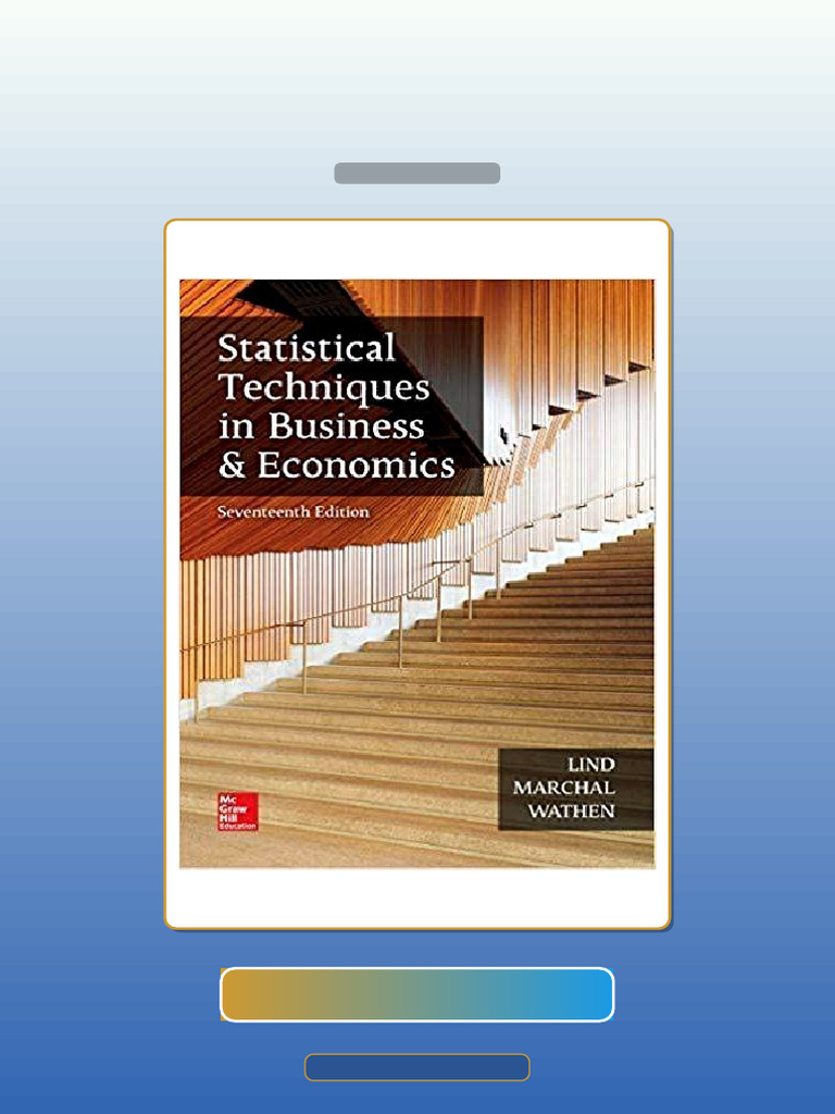 Test Bank for Statistical Techniques in Business and Economics 17th ...