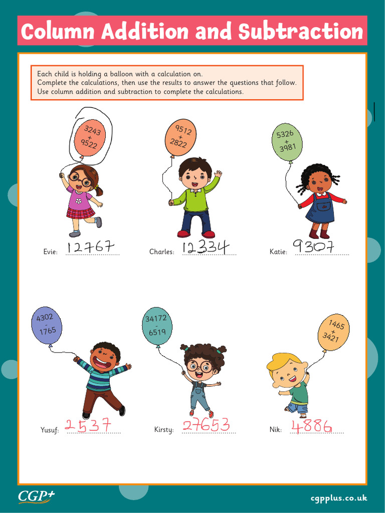 Balloon Calculation Activity for Kids | PDF | Chess Theory | Chess