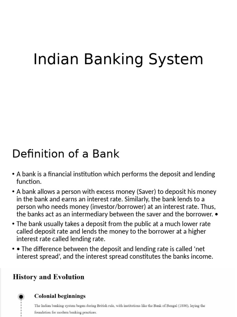 Overview of the Indian Banking System | PDF | Loans | Mortgages
