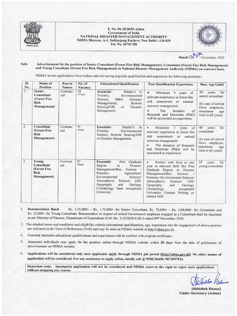 Consultancy Job | PDF | Emergency Management | Business