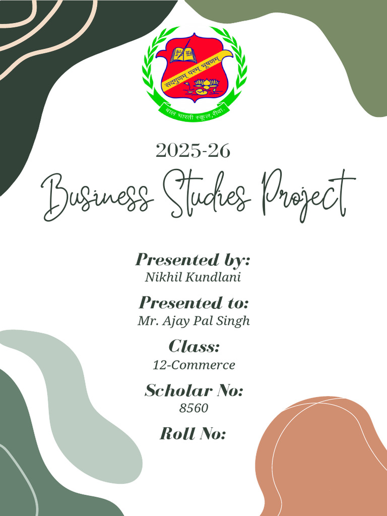 Bst Final Project Cover A4 Document | PDF