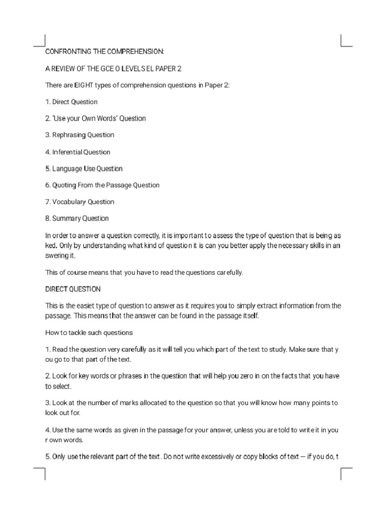 Comprehension Answering Phoenix | PDF
