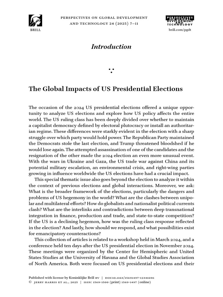 J Harris, M Hrubec, ED López . 2025. the Global Impacts of US ...