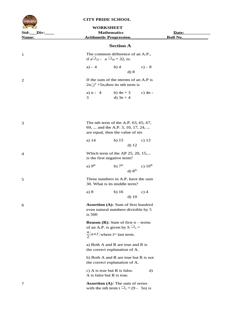 AP Worksheet | PDF | Mathematics