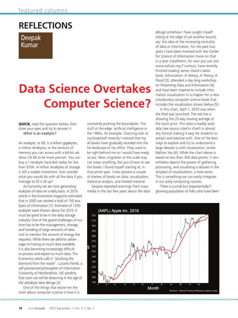 Data Science vs. Computer Science Debate | PDF | Data Science ...