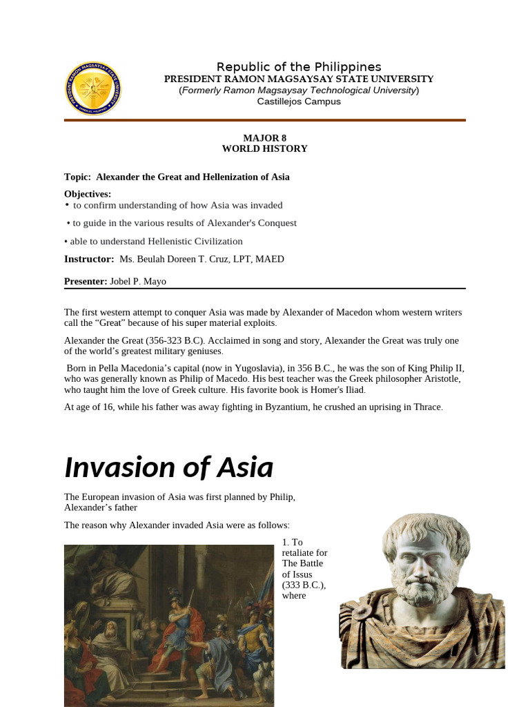 Alexander the Great and Hellenization | PDF | Alexander The Great ...