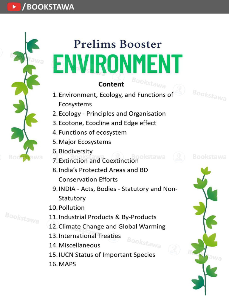 Environment - Prelims Booster - 29-SEP-2025 68603741 2025 12-17-19 03 ...