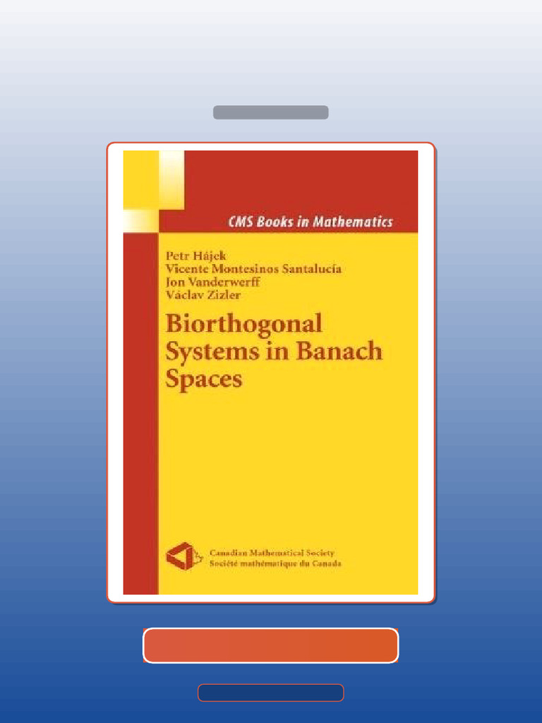 Test Bank for Biorthogonal Systems in Banach Spaces | PDF