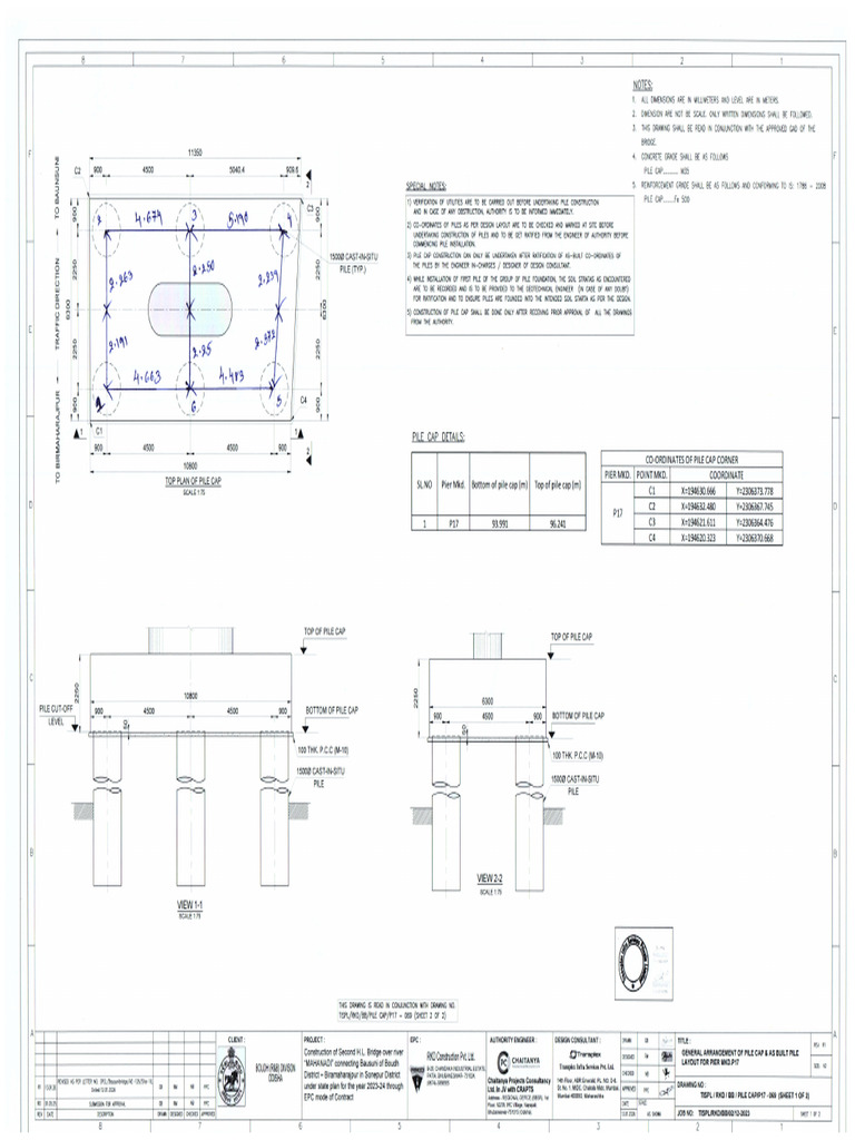 P17 - Actual Dimension Details As Per Site | PDF