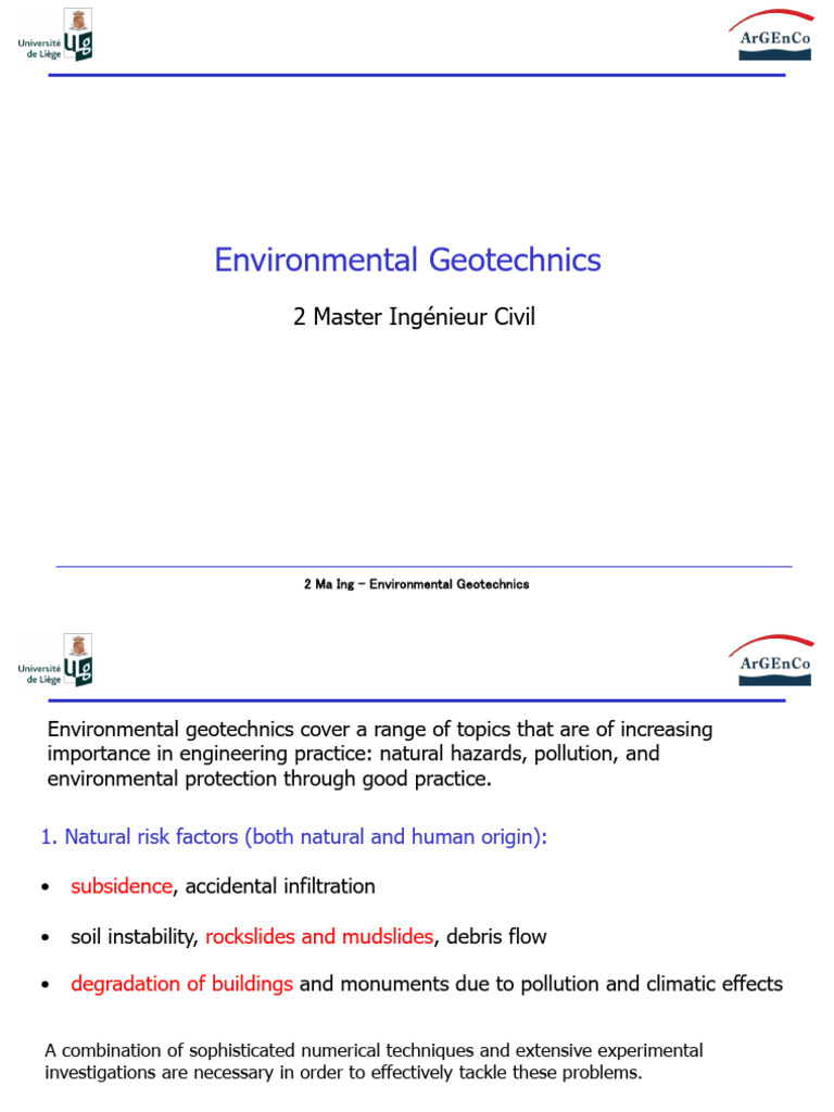 Environmental Geotechnics Overview | PDF | Geotechnical Engineering ...