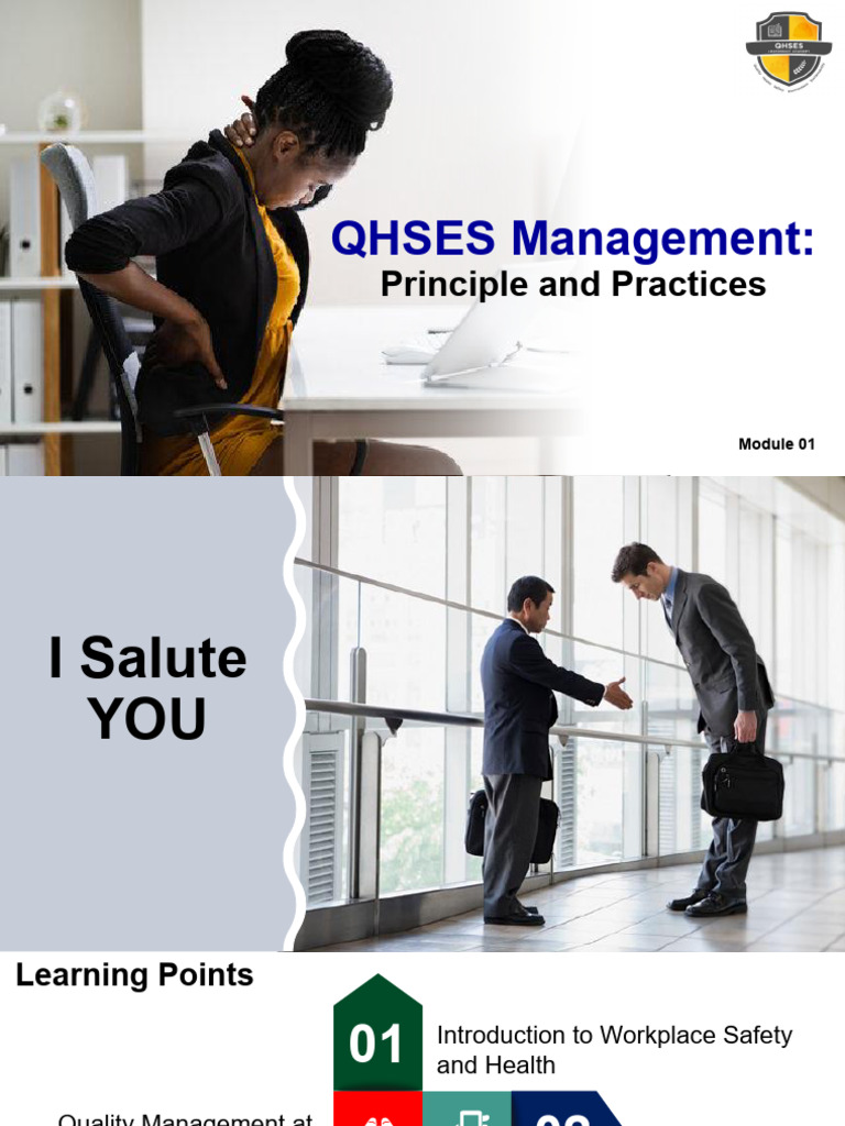 Module 01 - Introduction to QHSES Management | PDF | Occupational ...