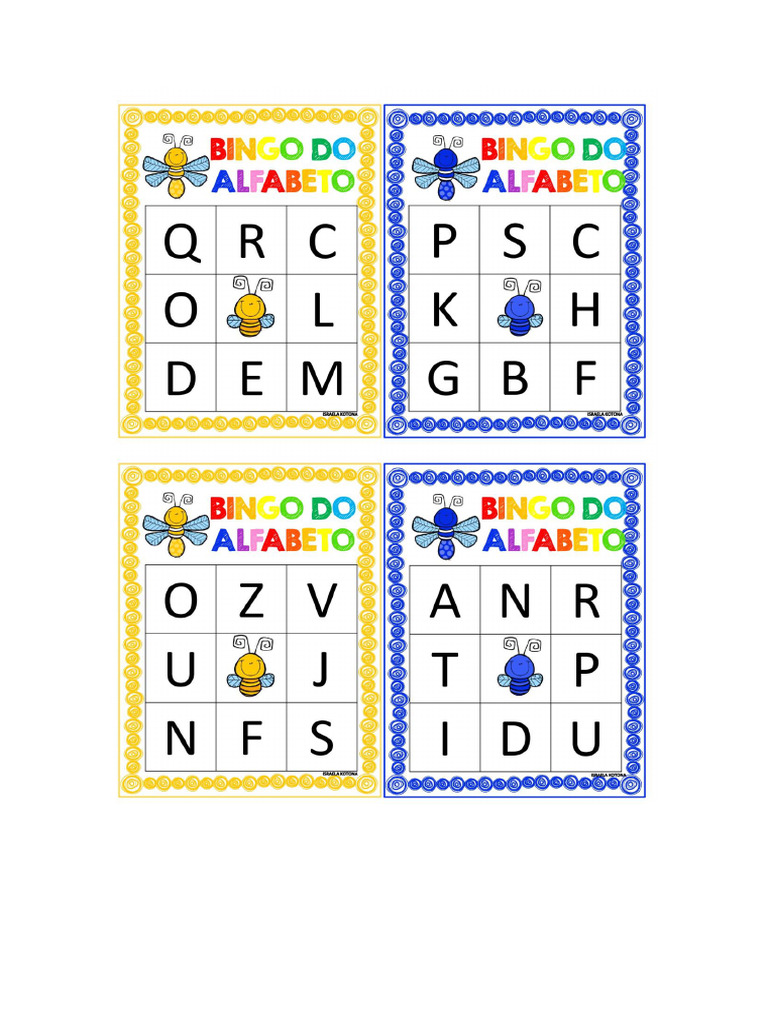 Alfabeto em Bingo | PDF