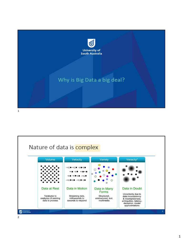 Week 01 - Why is Big Data Important | PDF | Big Data | Cloud Computing