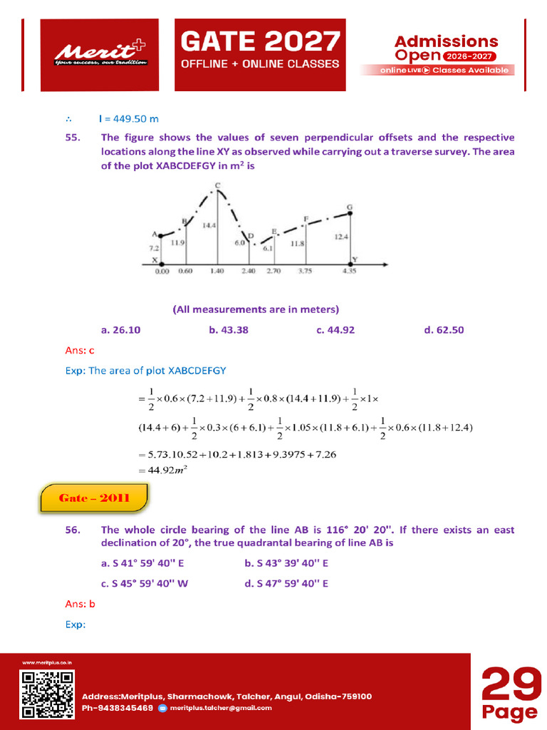 Mine Survey PYQ & Solution | PDF